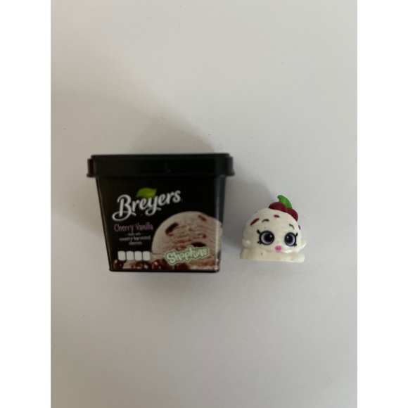 Shopkins | Toys | Shopkins Breyers Cherry Vanilla Ice Cream Figurine ...